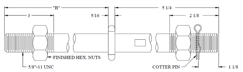 Single Upset Spool Bolts - Power Manufacturing
